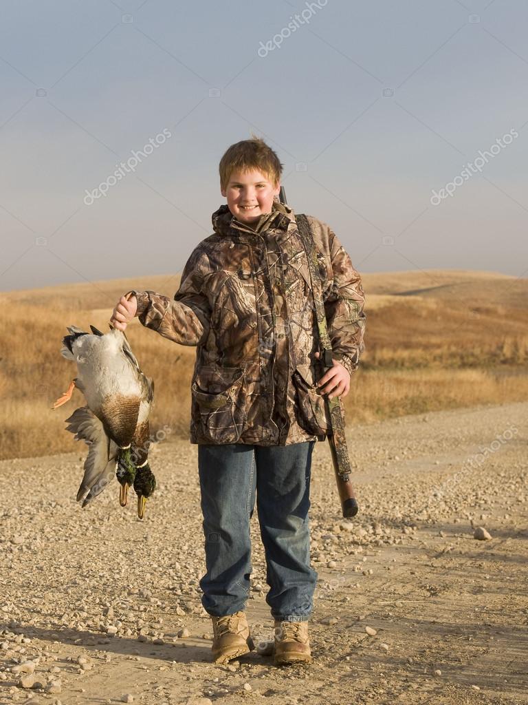 Boy Duck Hunting Stock Photo by ©schlag 21799451