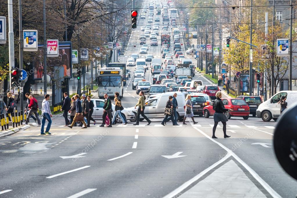 Pedestrian – Stock Editorial Photo © devteev #35446257
