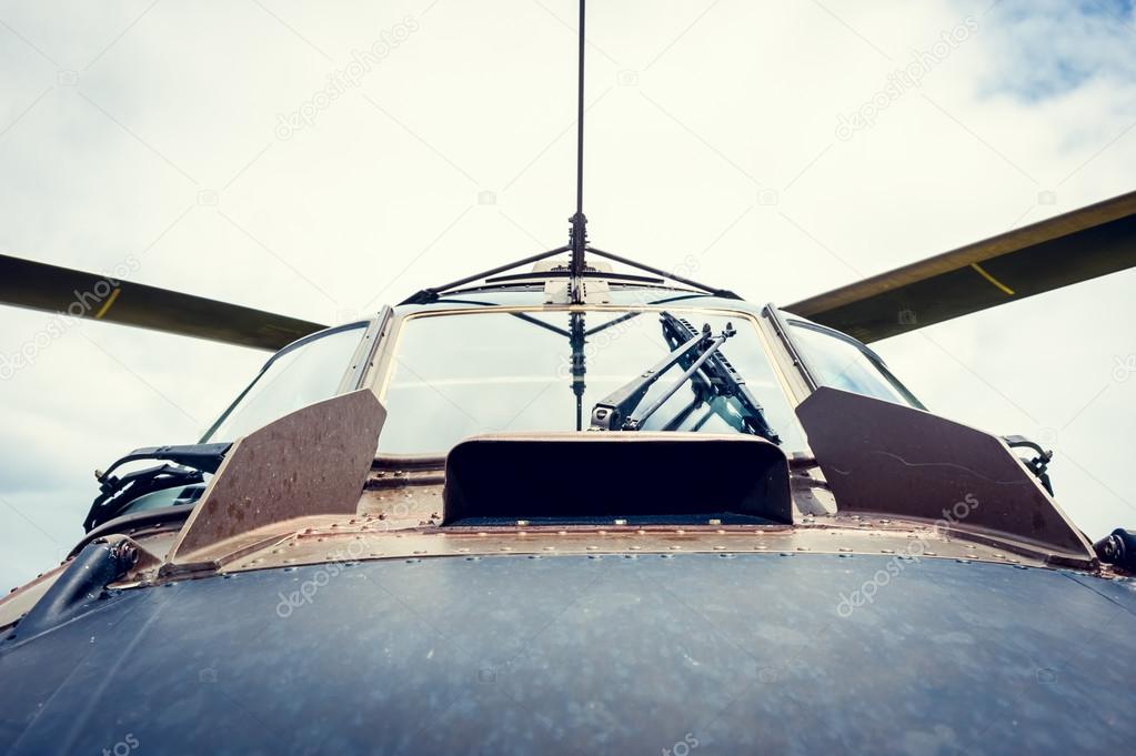 Windshield and blades of helicopter Stock Photo by ©klemsy 26579015
