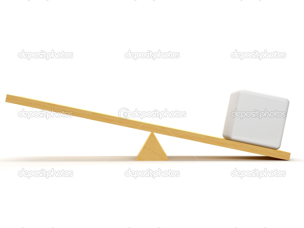 Overbalance with one cube ⬇ Stock Photo, Image by © JZhuk #34621731