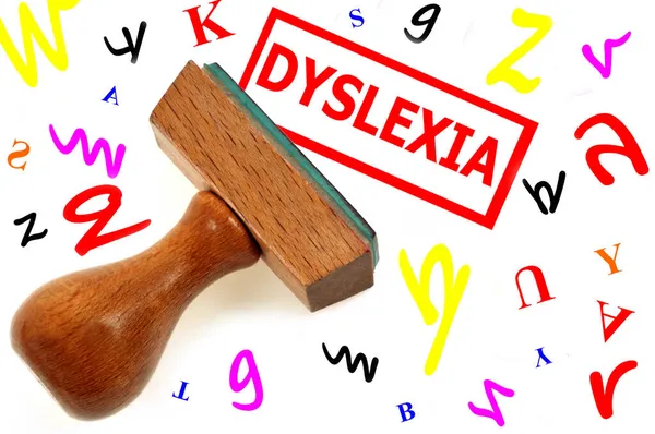 Dyslexia Concept Mixed Alphabet Letters — Stock Photo © modesto3 #521819204
