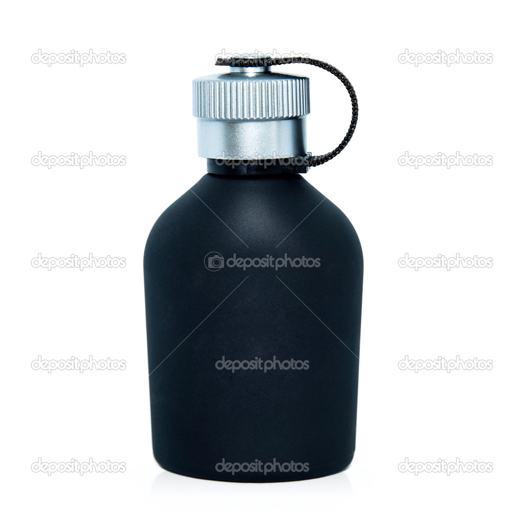 Black flask on white background Stock Photo by ©ponomarencko 27940307