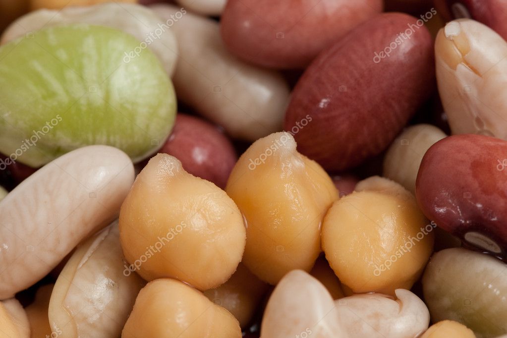 Healthy mix of beans Stock Photo by ©sdenness 12743343