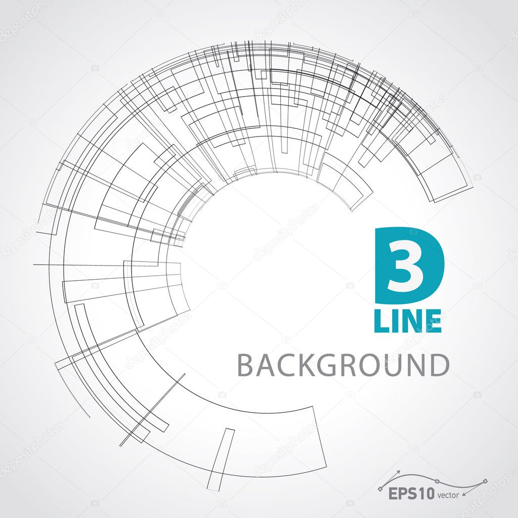 3d line background vector — Stock Vector © photoyou #18127549