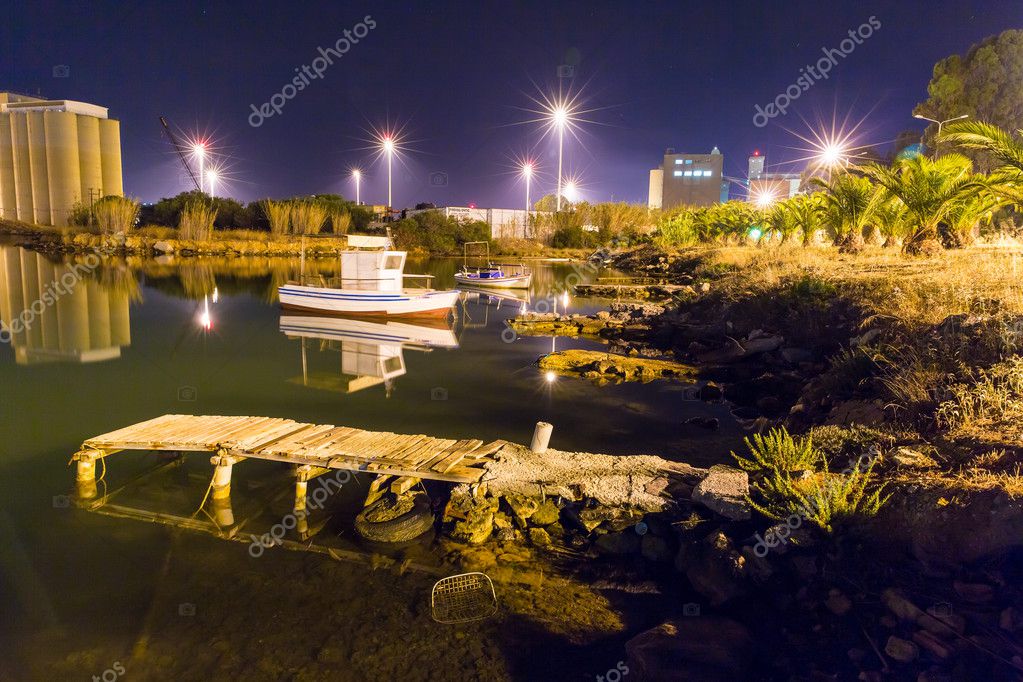 Crete bay at night ⬇ Stock Photo, Image by © vitmarkov #48256885