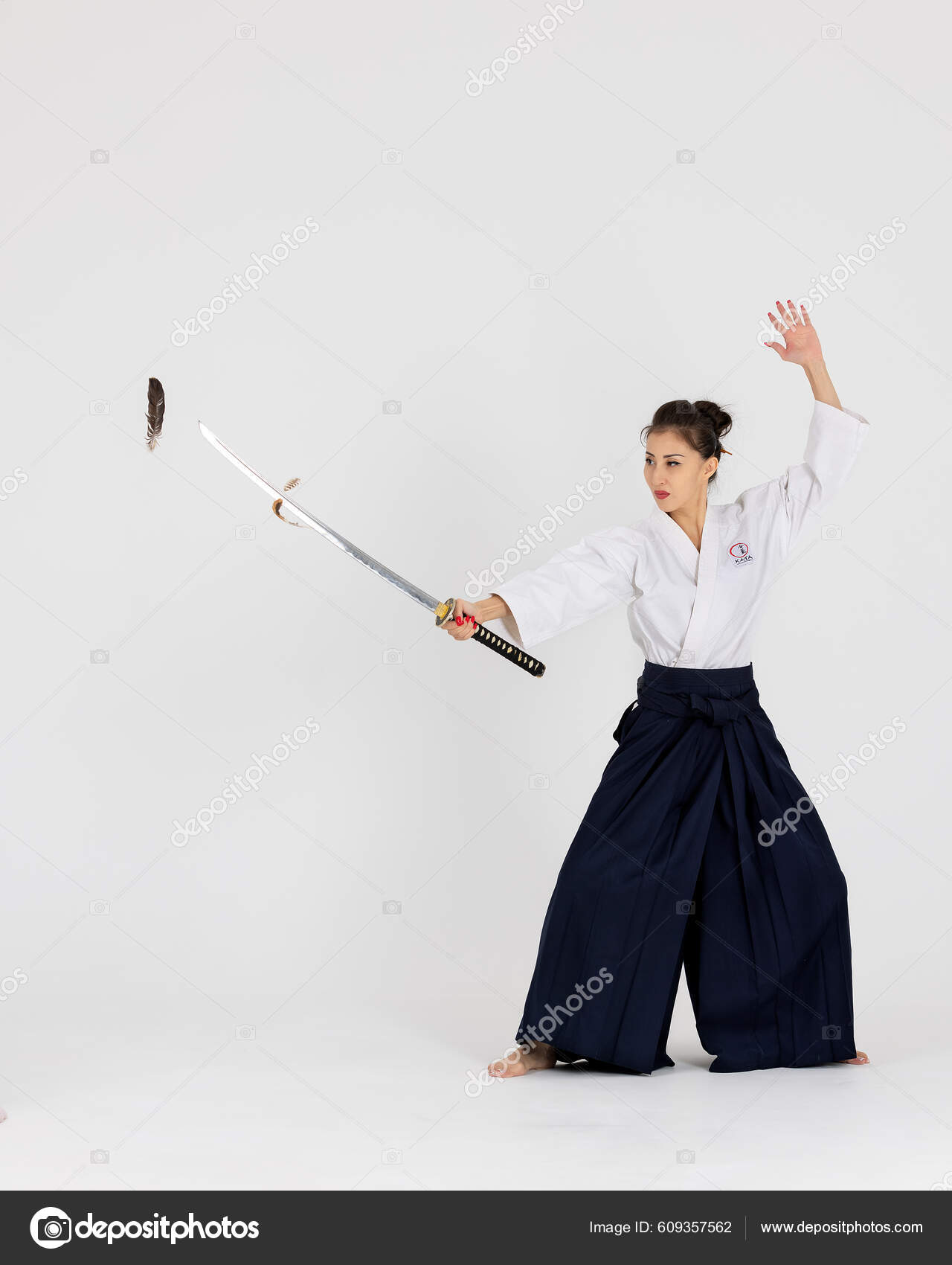 White Samurai Kimono