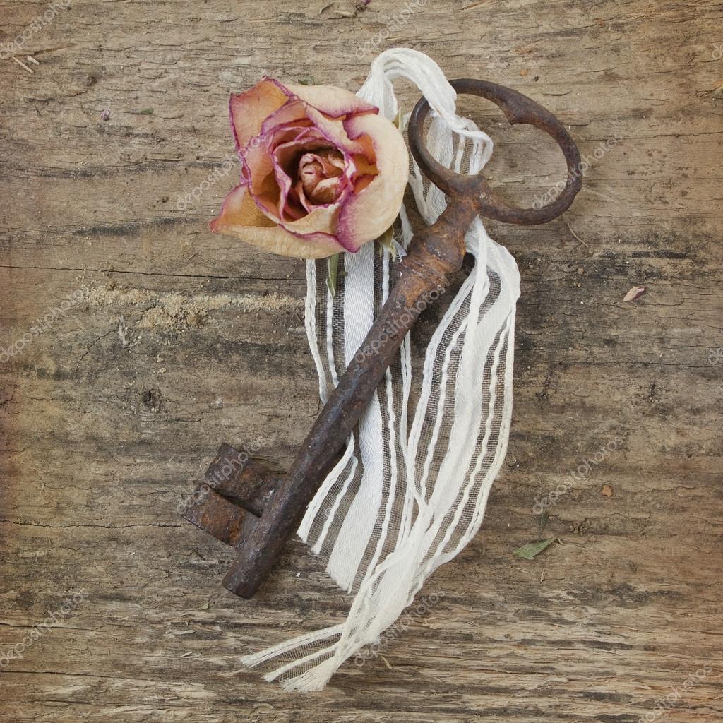 Antique, rusty keys — Stock Photo © piolka #12431841