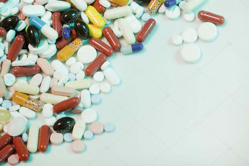 Many drug background — Stock Photo © piolka #30464775