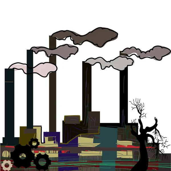 Factory Smoke Cartoon