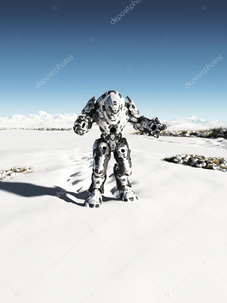 Alien Battle Droid - Snow Patrol — Stock Photo © algolonline #26491657
