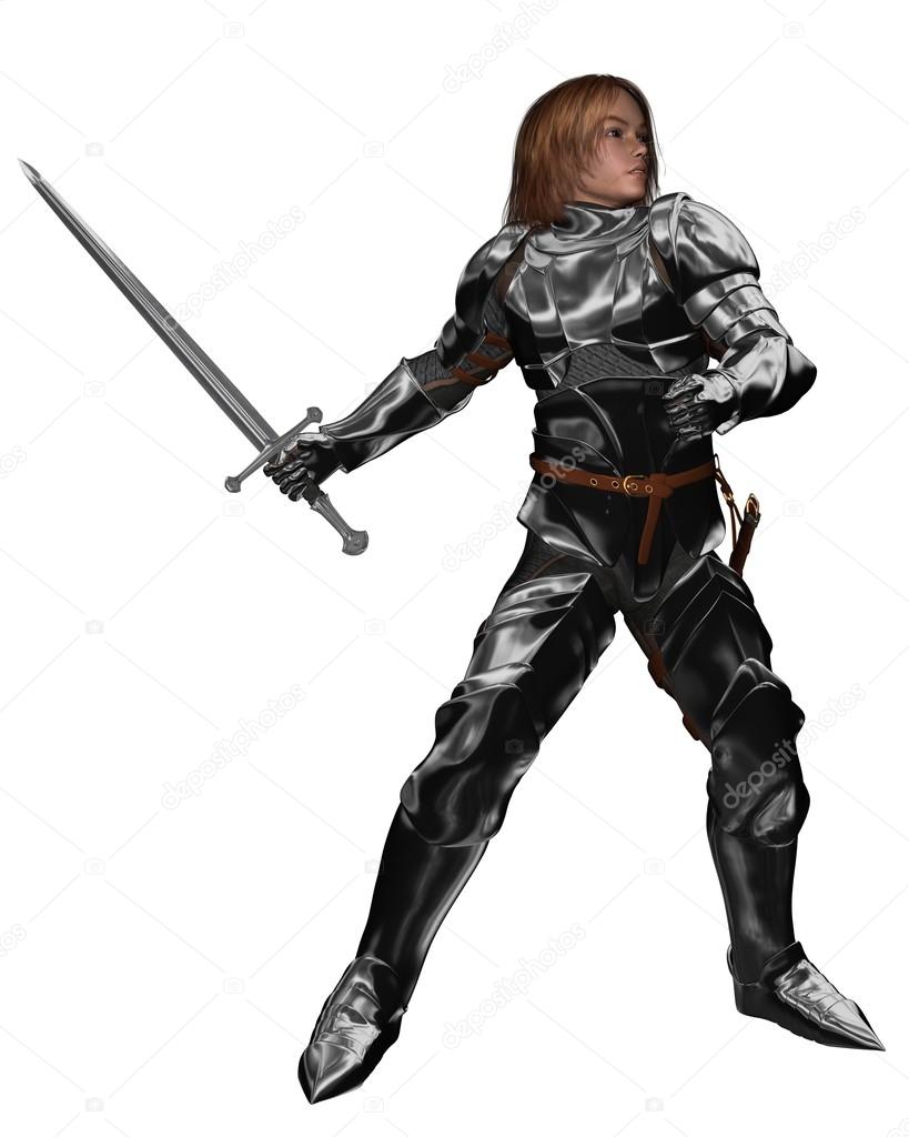 Young Knight Fighting or Training Stock Photo by ©algolonline 29073045
