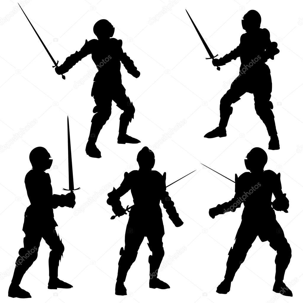 Sword Fight Silhouette
