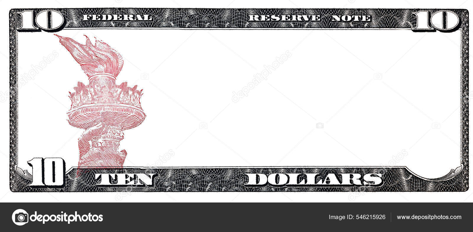 Dollar Bill Empty Middle Area — Stock Photo © Ruslan-Lytvyn #546215926