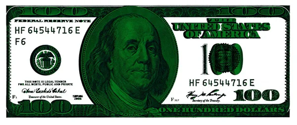 Billete 100 Dólares Con Textura Dorada Fondo Negro Para Fines ...