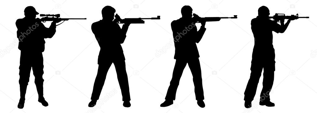 Shooting rifle Stock Vector Image by ©yyanng #46429651