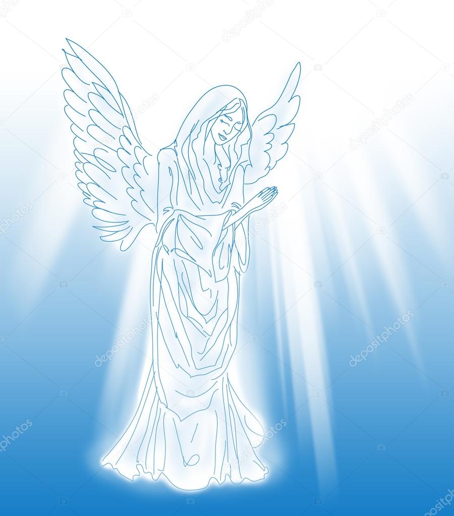 Praying Angel Drawings