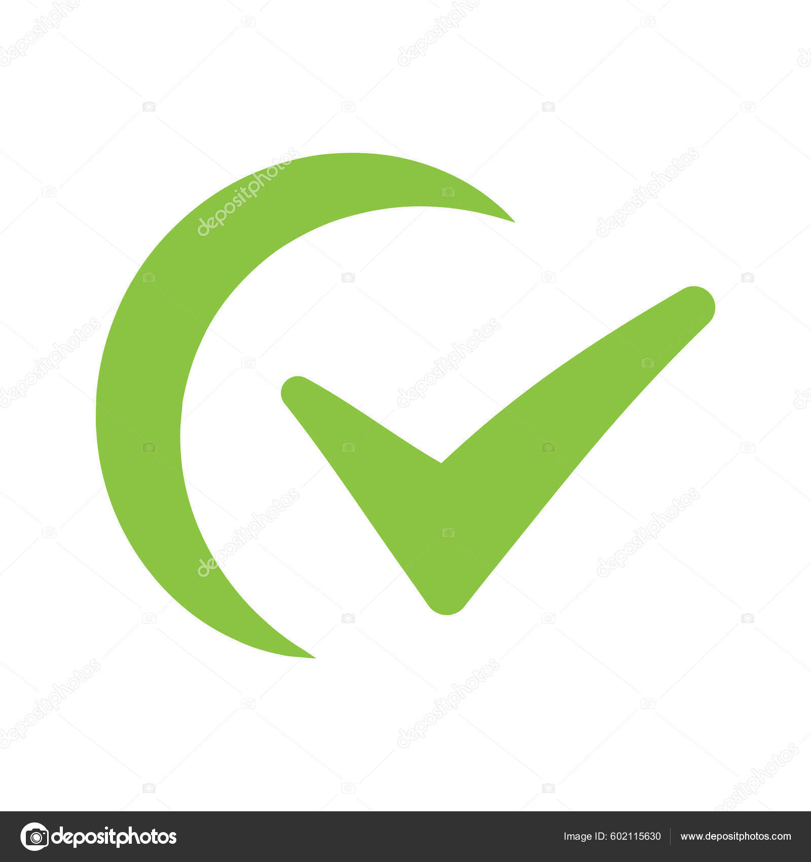 Checkmark Circle Vector Icon Tick Check Mark Symbol ストックベクター © ...