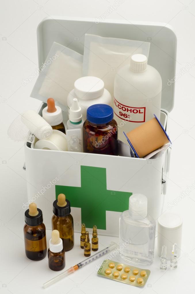 Open first aid kit Stock Photo by ©pathastings 22055117
