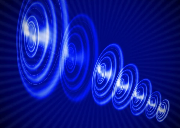 Round abstract blue background - Stock Image - Everypixel