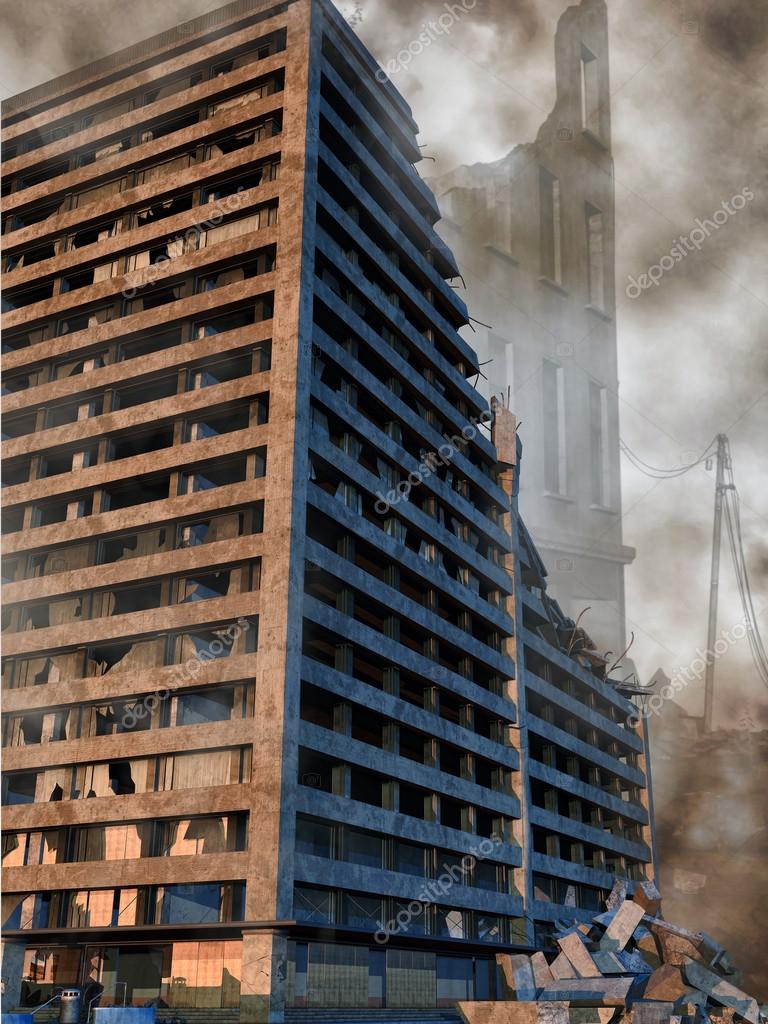 Ruined buildings — Stock Photo © FairytaleDesign #21654223