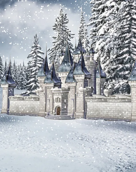 Fantasy castle snow Stock Photos, Royalty Free Fantasy castle snow ...