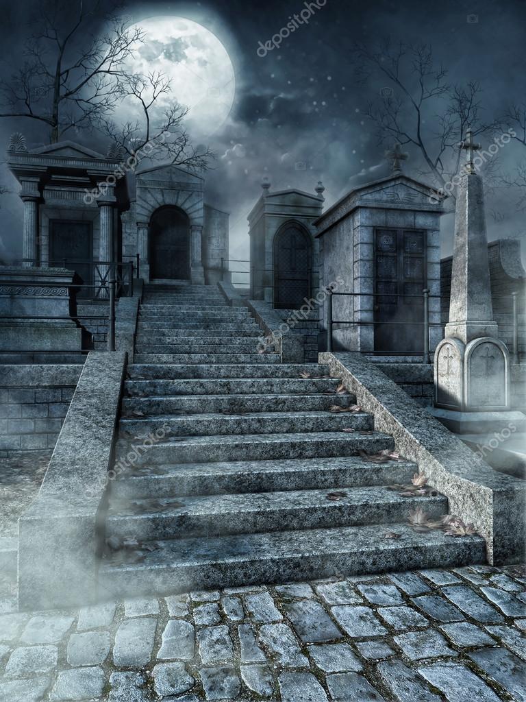Gothic Cemetery Background