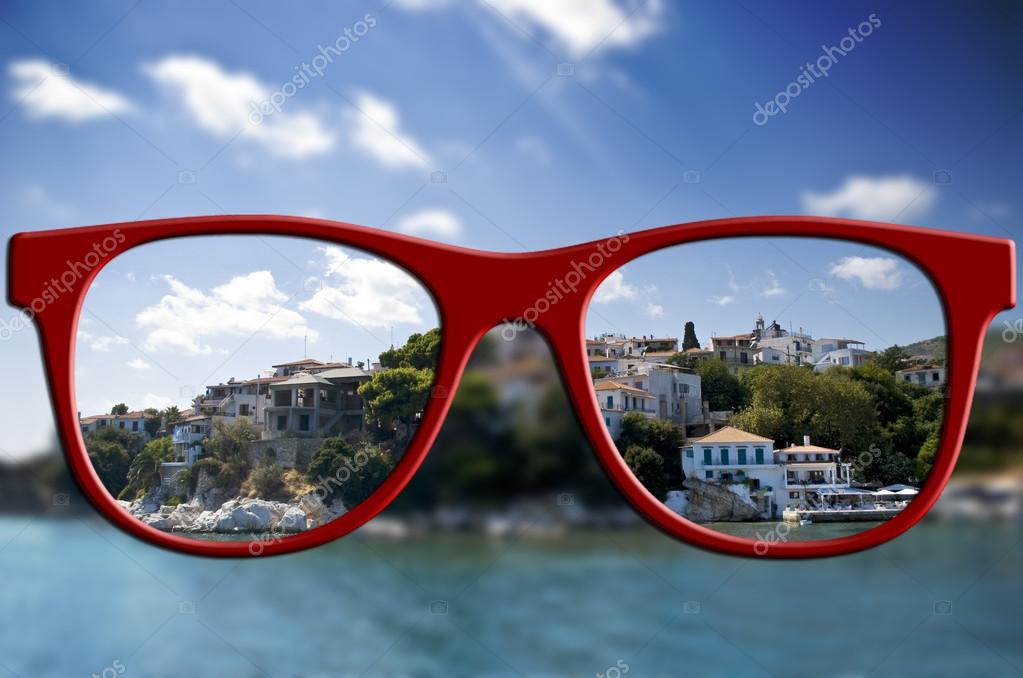 Concepto de visión nítida. Borrar y agudizar la vista. 2023