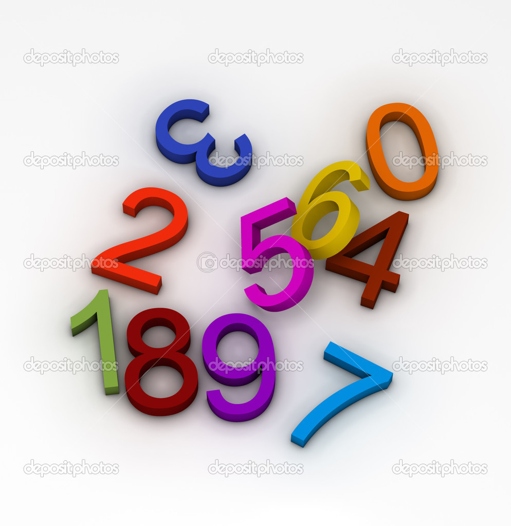 Numbers — Stock Photo © estebande #13785918