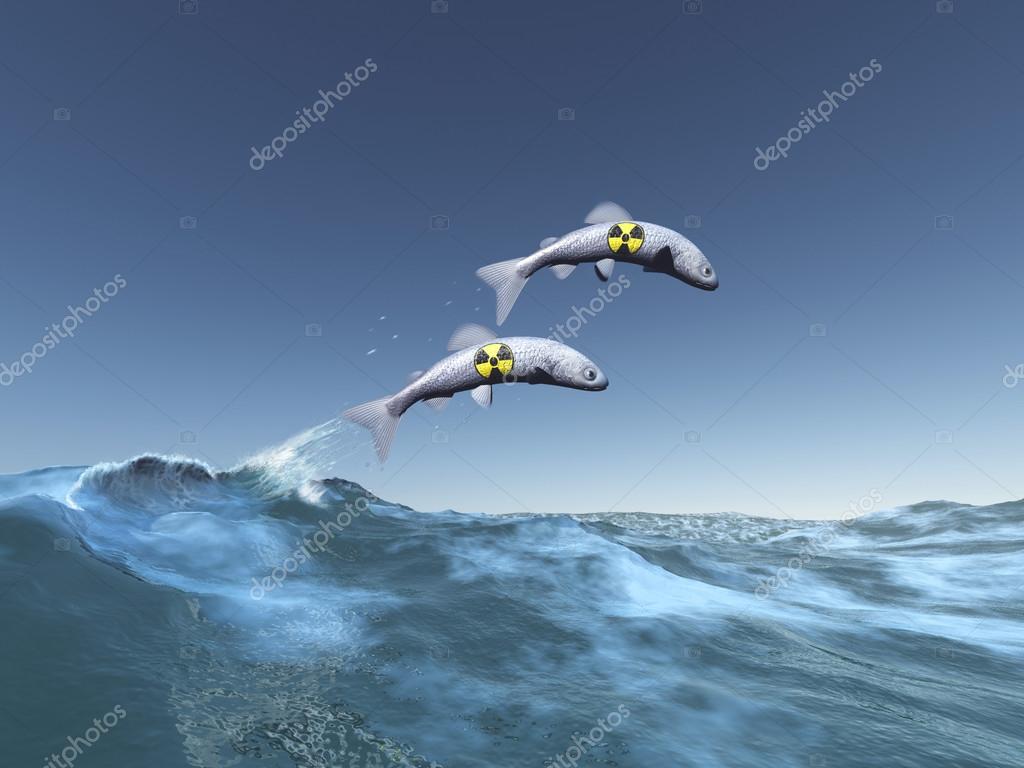 Radioactive fish — Stock Photo © estebande #36349553