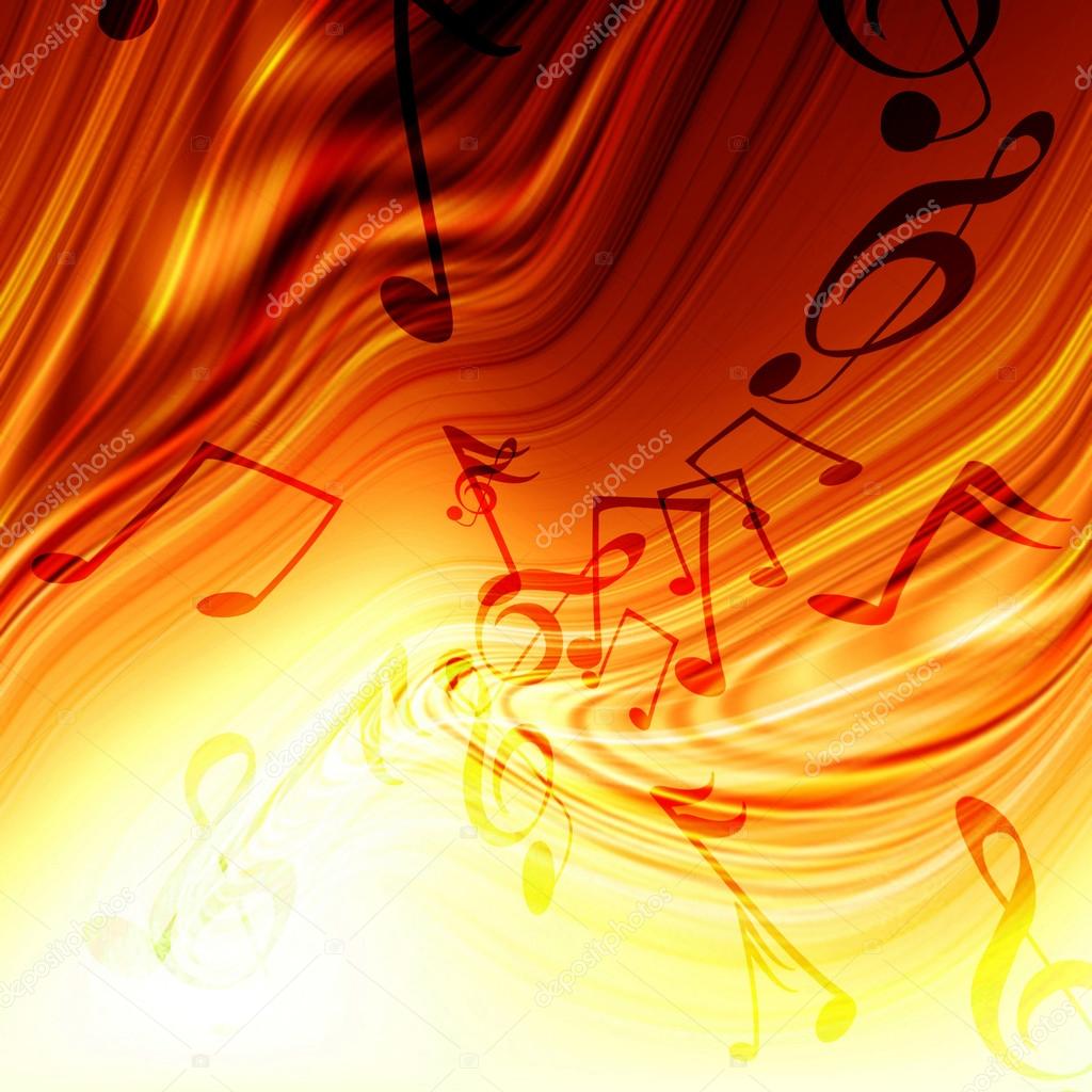 Abstract flowing fire background with notes Stock Photo by ©ellandar ...