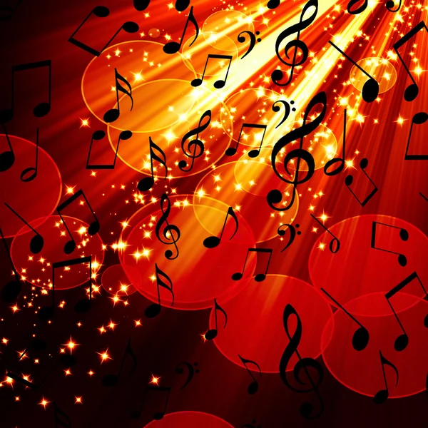 Colorful Music Notes Of Blue Fire Wallpapers
