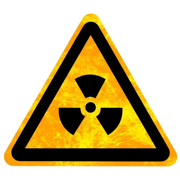 Radiation hazard symbol sign of radhaz threat alert icon label ...