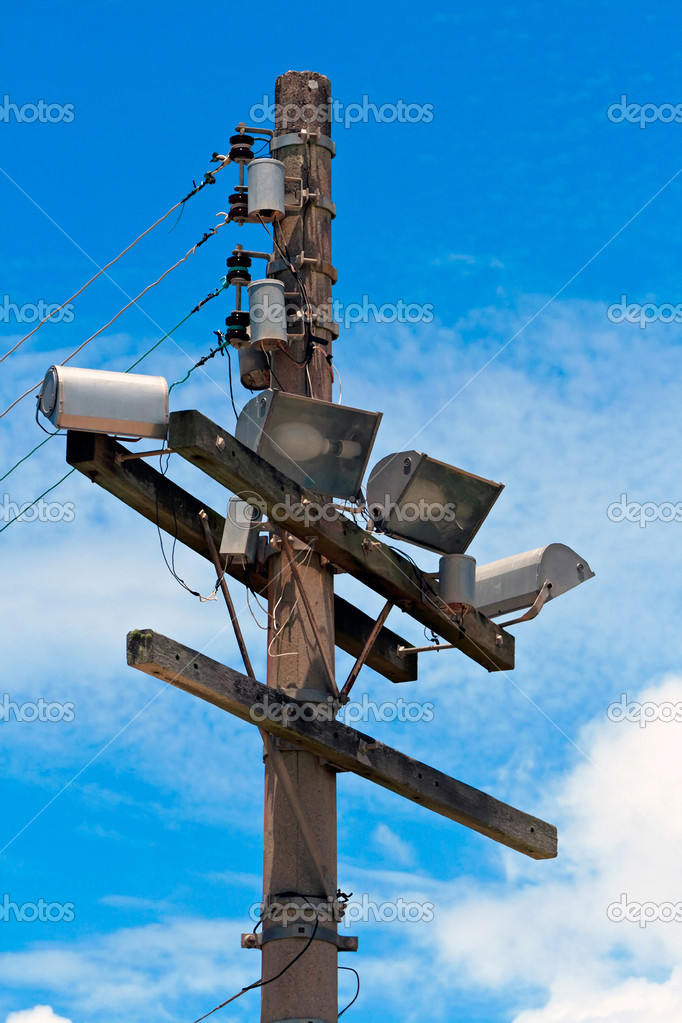 Electrical posts Stock Photo by ©lucato 13688817