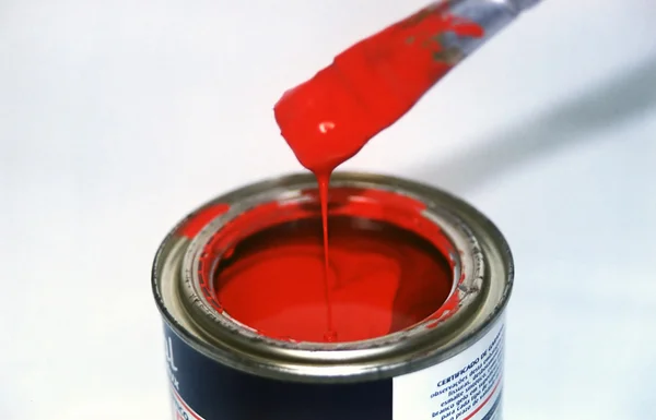 Paint can with red paint — Stock Photo © balein #8814245