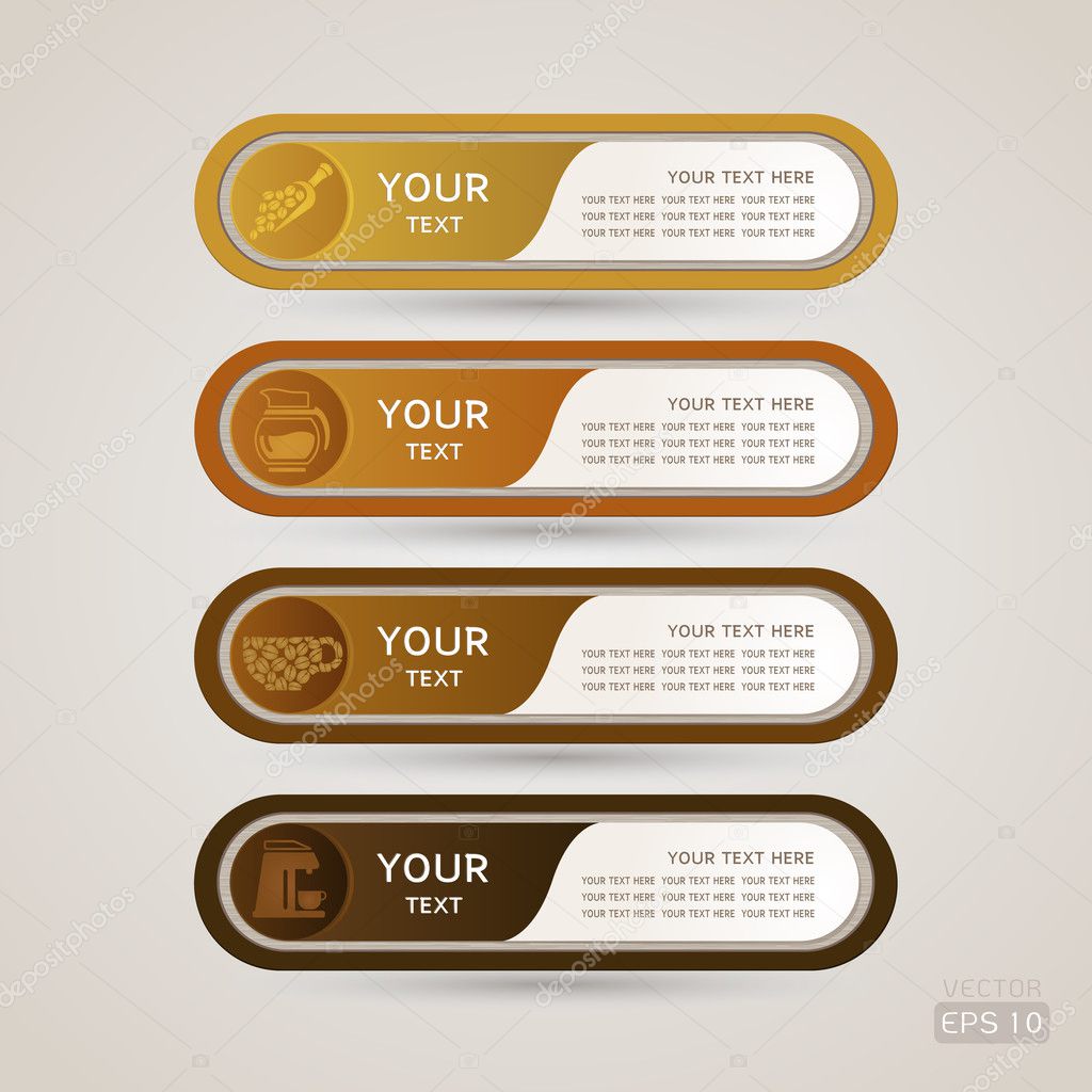 Sticker label, Coffee collection set Stock Vector Image by ©amorno ...