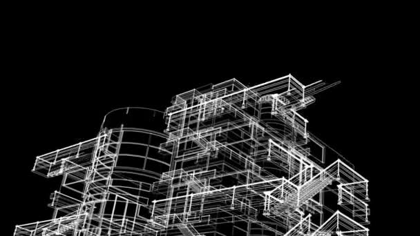 Building sketch construction animation — Stock Video © 02lab #13703633