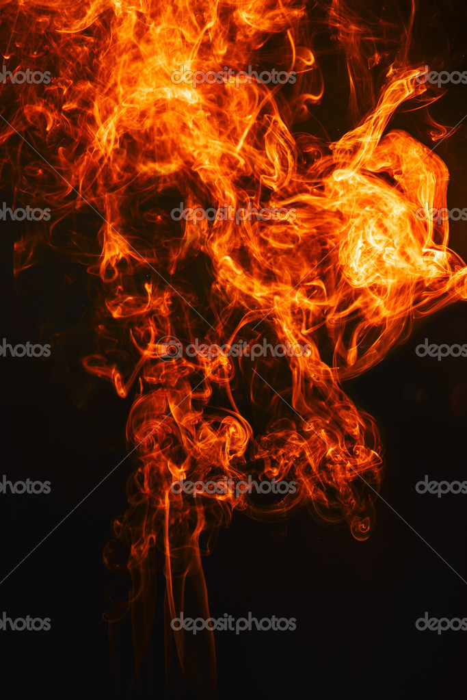 Fiery smoke — Stock Photo © snvv #23441464