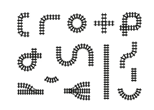 Train track circle Vector Art Stock Images | Depositphotos