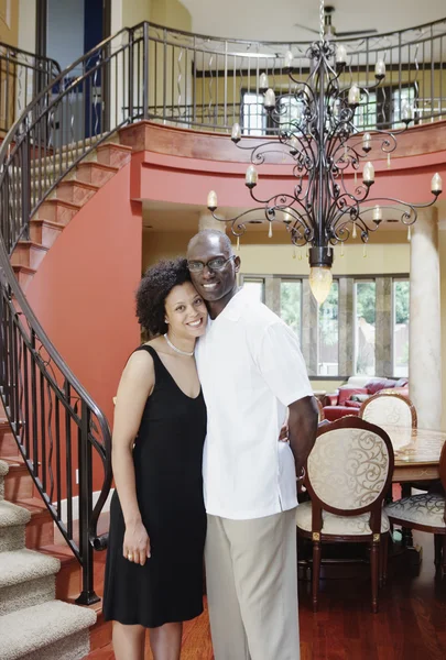 Couple posing inside house - Stock Image - Everypixel