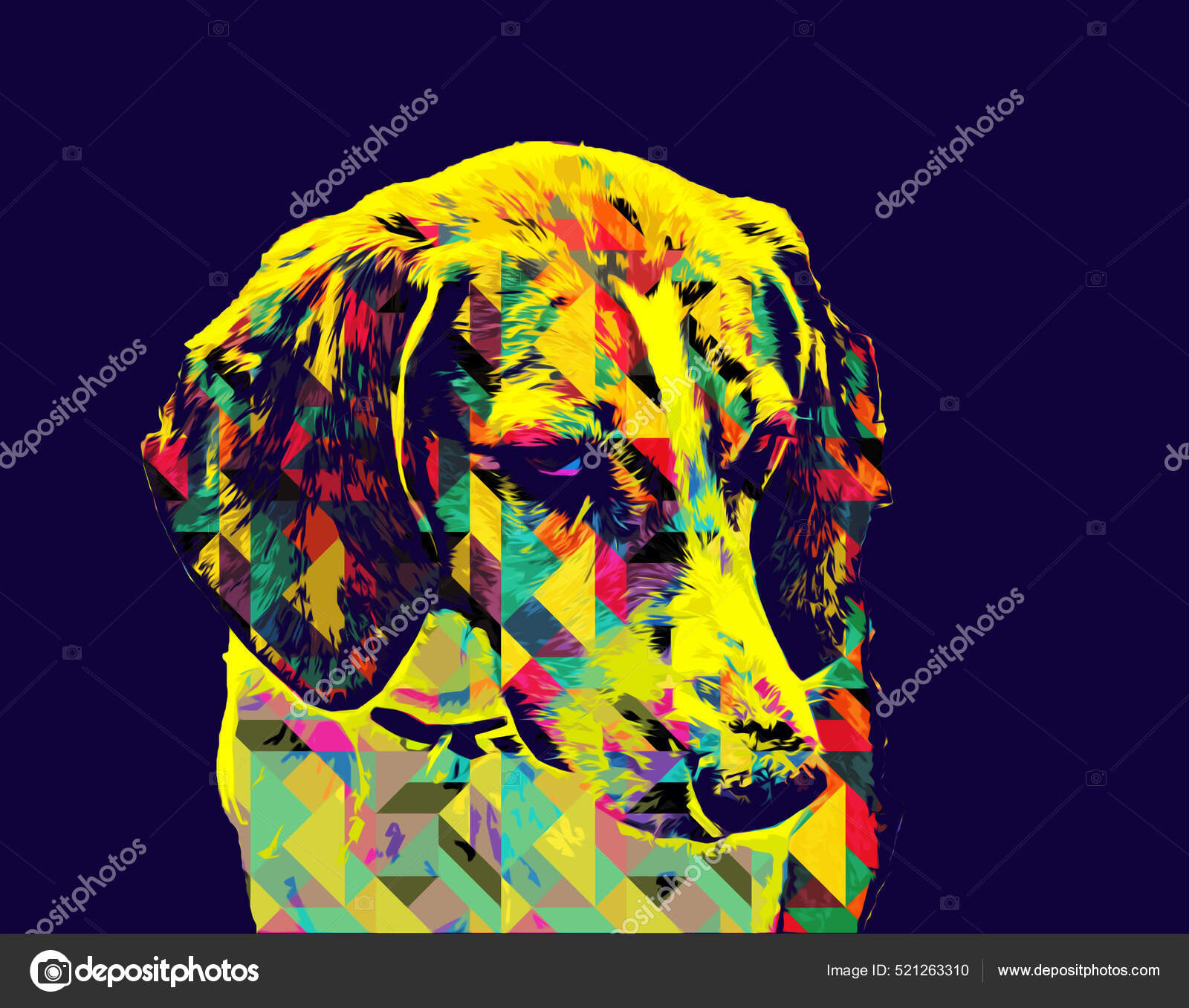 Dog Breed American Foxhound Illustration Art Vintage Retro Antique ...