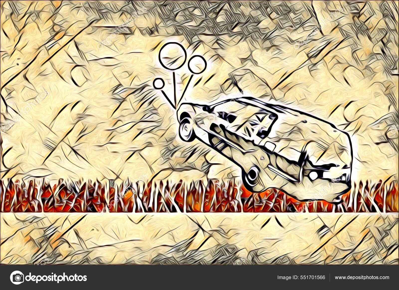 Mural Fun Art Design Idea Wall Illustration Digital Stock Illustration ...