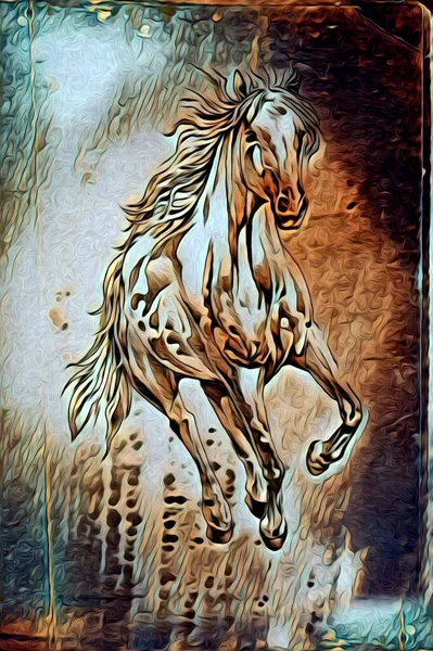 Golden horse Stock Photos, Royalty Free Golden horse Images | Depositphotos