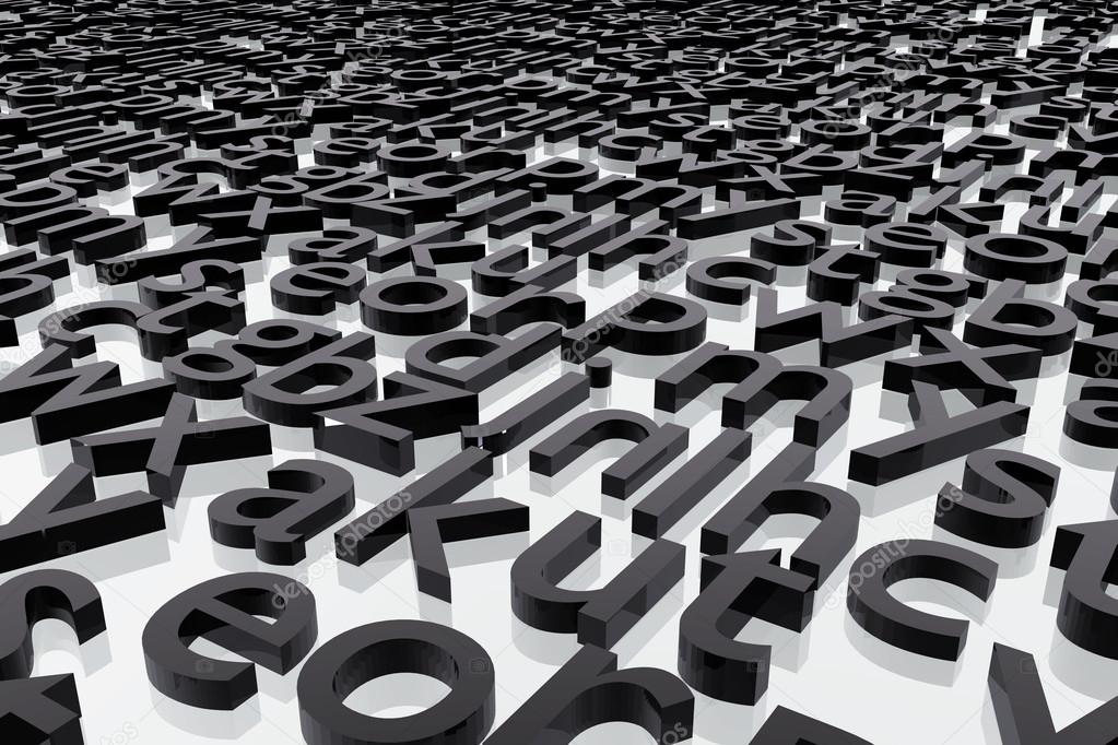 Abstract alphabet letters — Stock Photo © Genialbaron #25180171