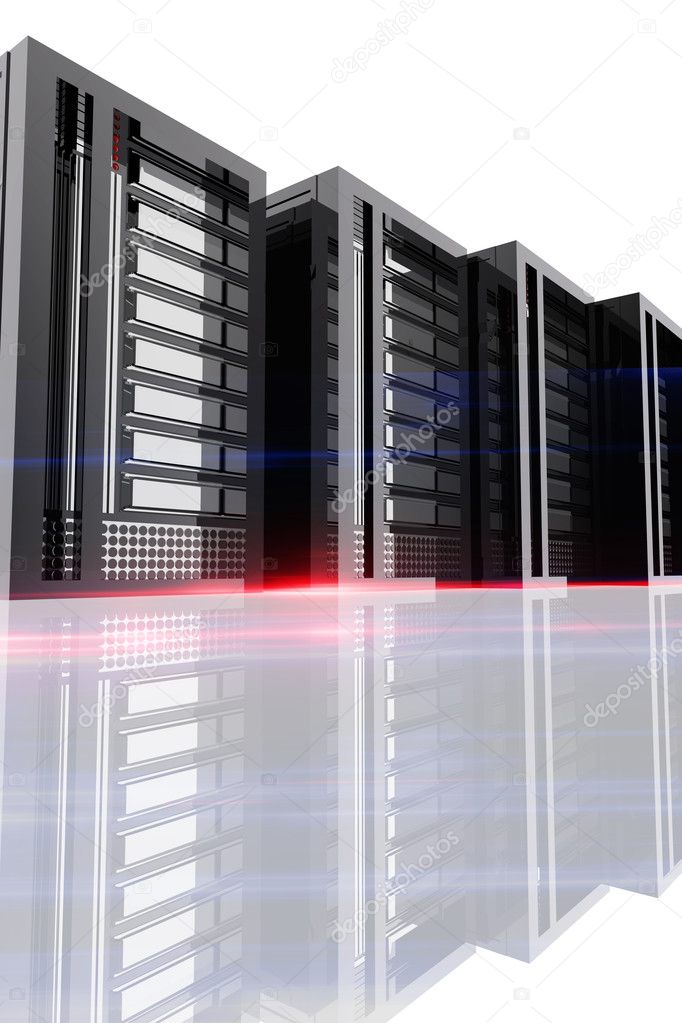 Computer servers — Stock Photo © Genialbaron #25571109