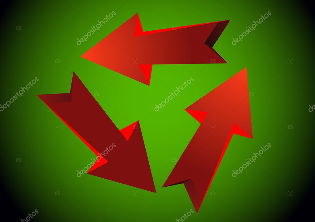 Red arrows. Vector Stock Vector by ©newb1 30669101