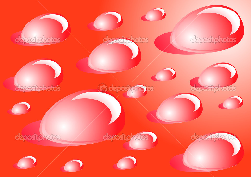 Red drops background Stock Vector Image by ©newb1 #30669285