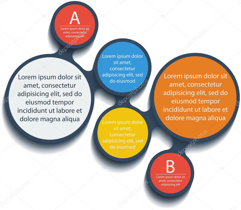 Metaball infographic elements. Vector. — Stock Vector © newb1 #39990527