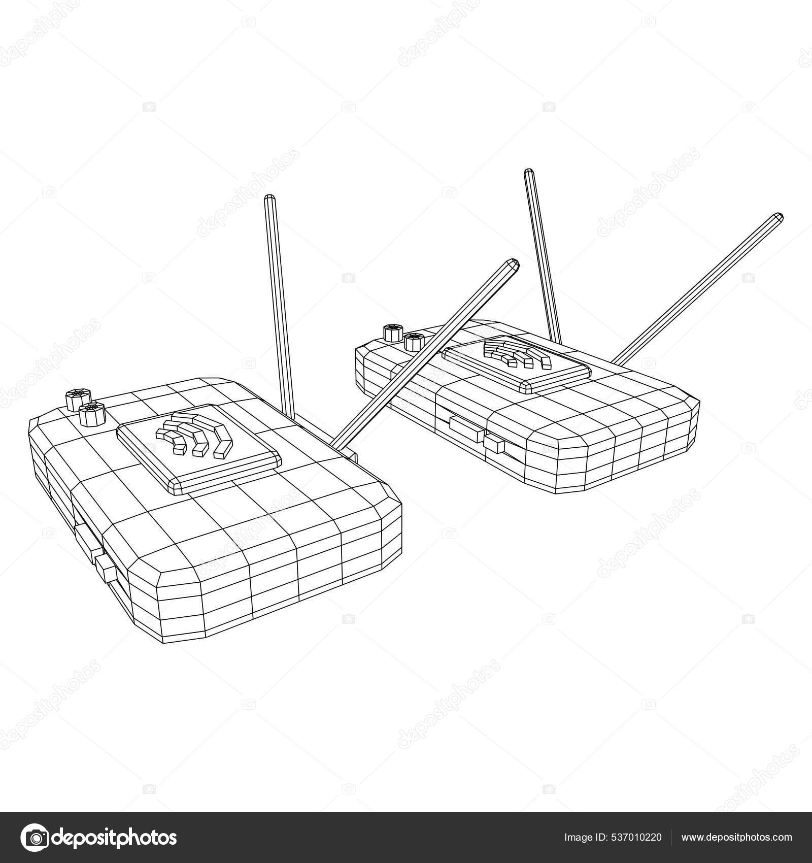 Modem Router with the antenna high speed wireless wifi internet Stock ...