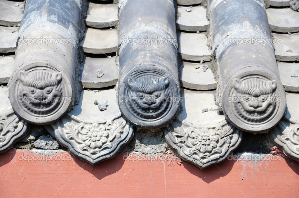 Ancient Chinese tiles — Stock Photo © kimren #14746515