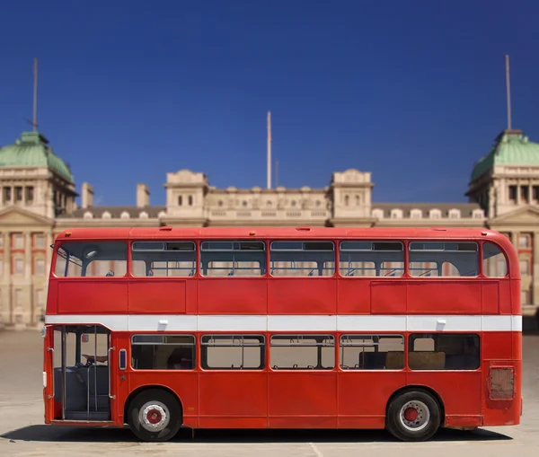 Red Double Decker Bus on White — Stock Photo © jamesgroup #13450838